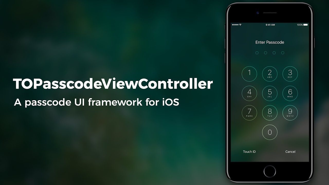 TOPasscodeViewController - A passcode UI framework for iOS - YouTube