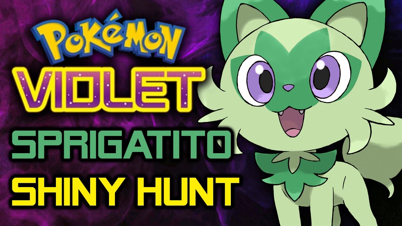 Shiny Sprigatito Hunt - Pokemon Violet - YouTube