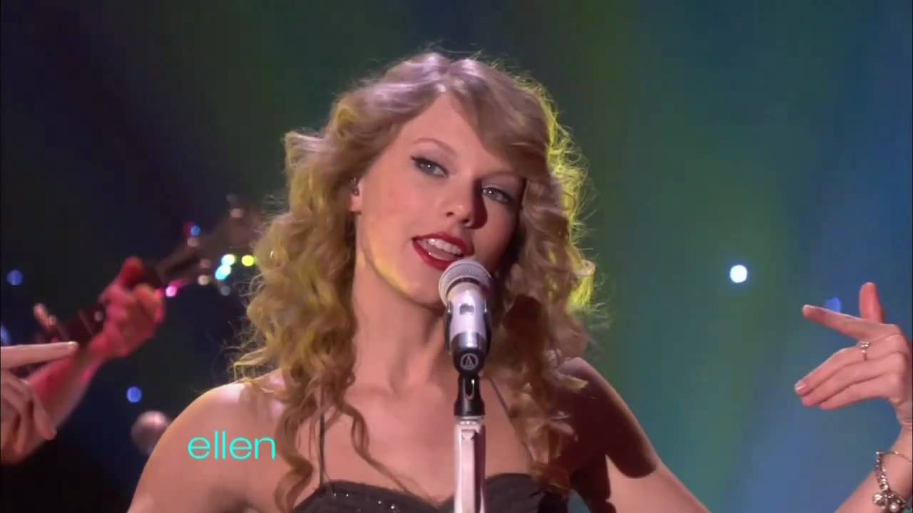 Taylor Swift - You Belong With Me (Ellen Degeneres Show) - YouTube