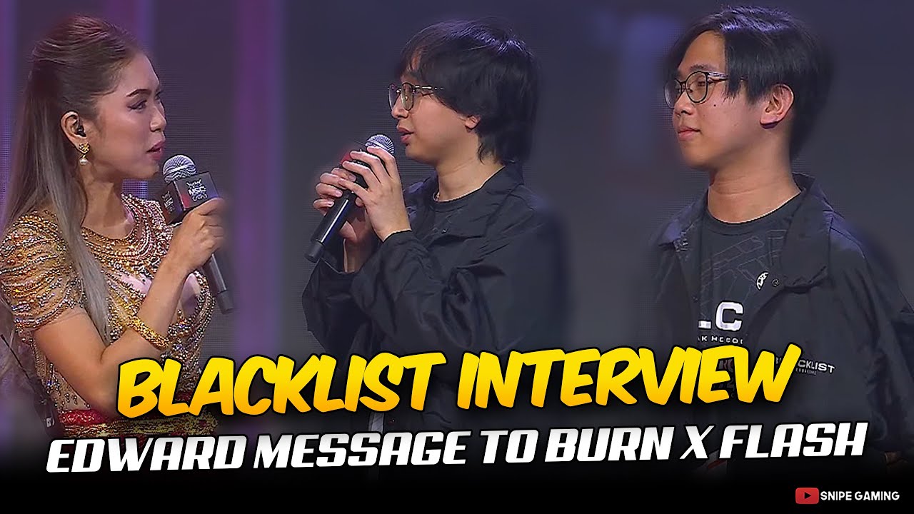 BLACKLIST INTERVIEW, EDWARD MESSAGE TO BURN X FLASH . . .😮 - YouTube