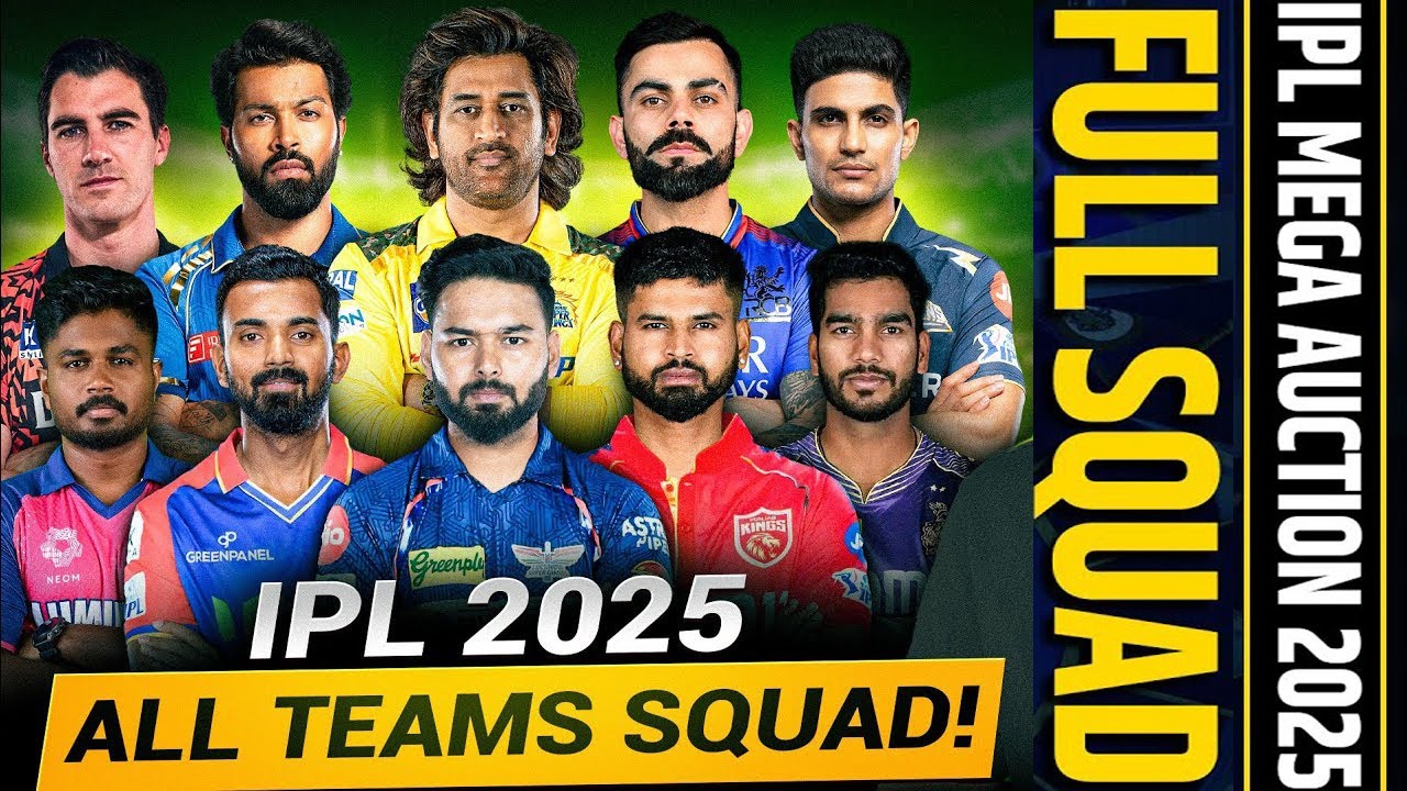 IPL 2025 - All Team Final Squad | IPL Team 2025 Players List | RCB, CSK ...