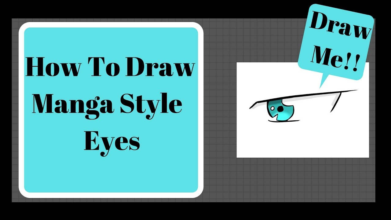 How to Draw Manga Style Eyes - YouTube