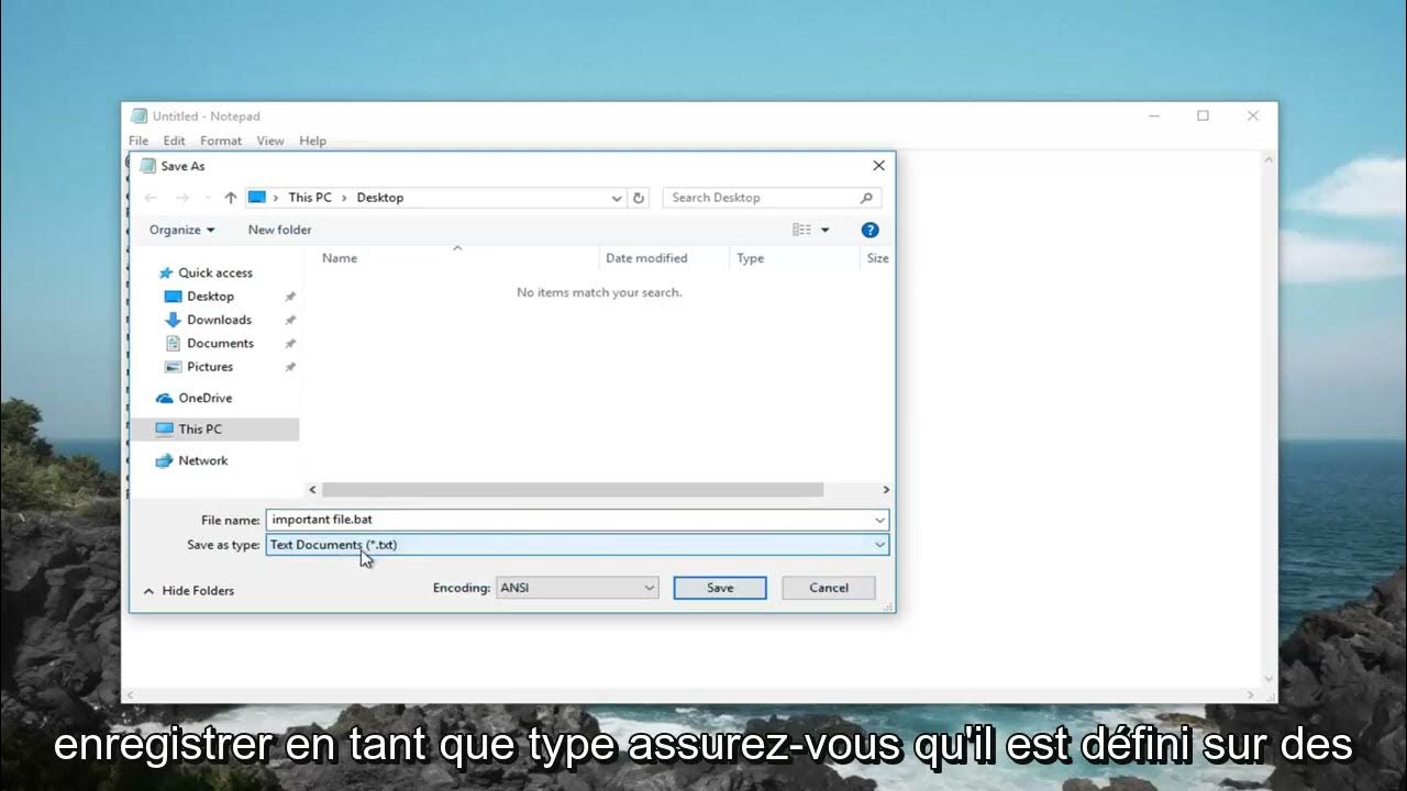 Créer des fichiers de commande en Batch Windows - YouTube