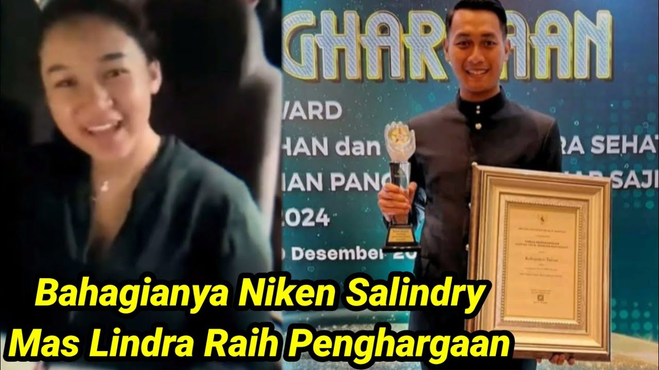 Expresi Bahagia Niken Salindry Mas Lindra Raih Penghargaan Award - YouTube
