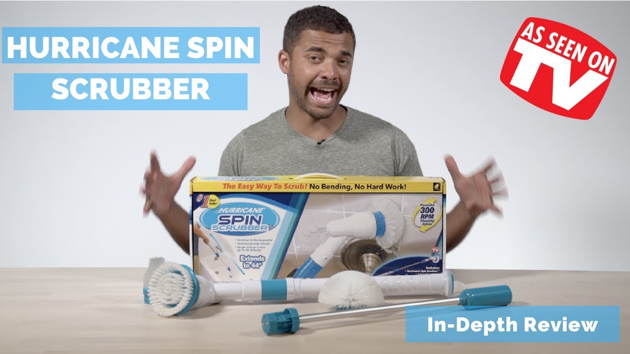 Hurricane Spin Scrubber Review: Comparison between hand scrubber! - YouTube