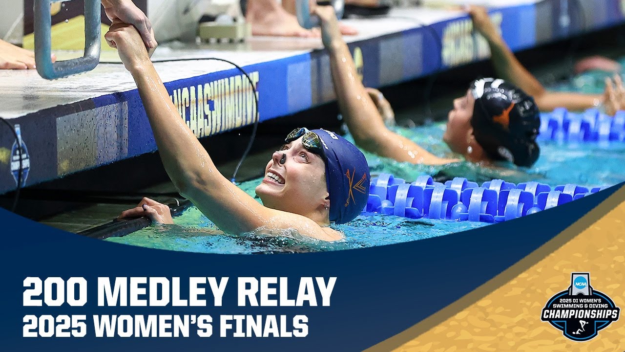Women's 200 medley relay | 2025 NCAA swimming championships - YouTube