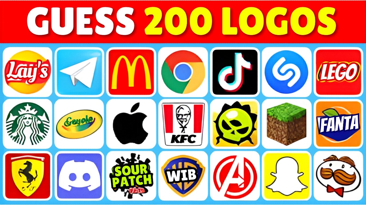 Guess The Logo in 3 Seconds! 200 Famous Brand Logos – How Many Can You ...