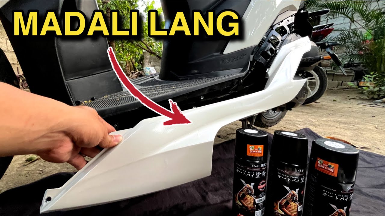 DIY Side Skirt Repaint ng Honda Click | Moto Arch - YouTube