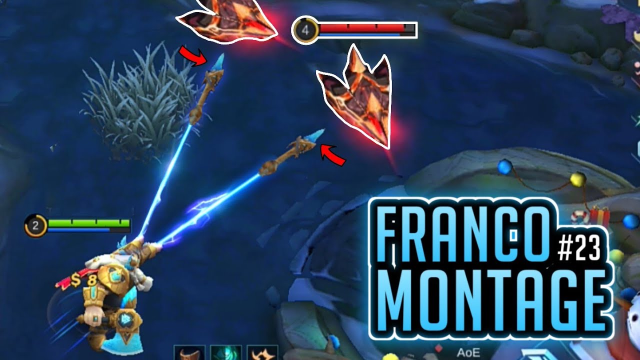 FRANCO DOUBLE HOOK SCRIPT👌😱 | FRANCO RANK MONTAGE #23 l EXOTIC l MLBB ...