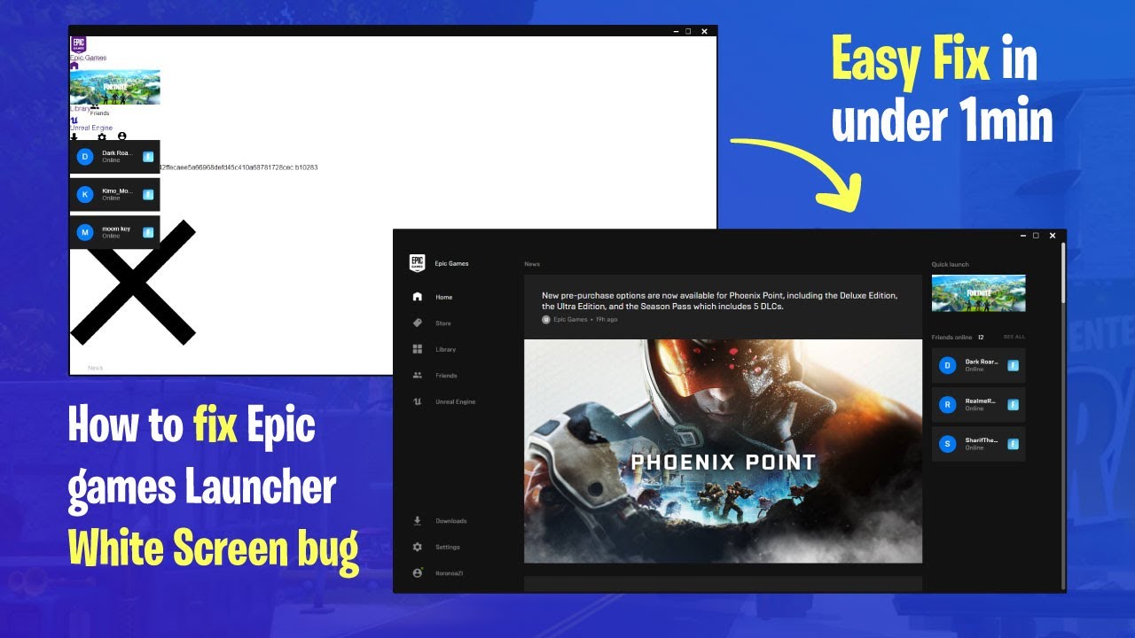 How to fix Epic Games Launcher White Screen bug (Easiest Way) - YouTube