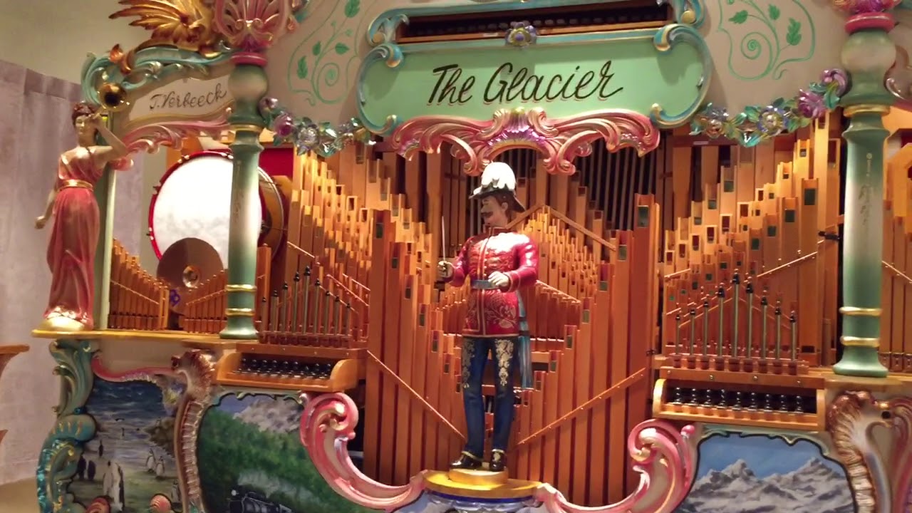 125-Key J. Verbeeck concert organ 'The Glacier' plays 'Je t'ai vu ...