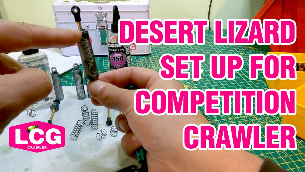 Setting up Desert Lizards shocks for Competition Crawler - YouTube