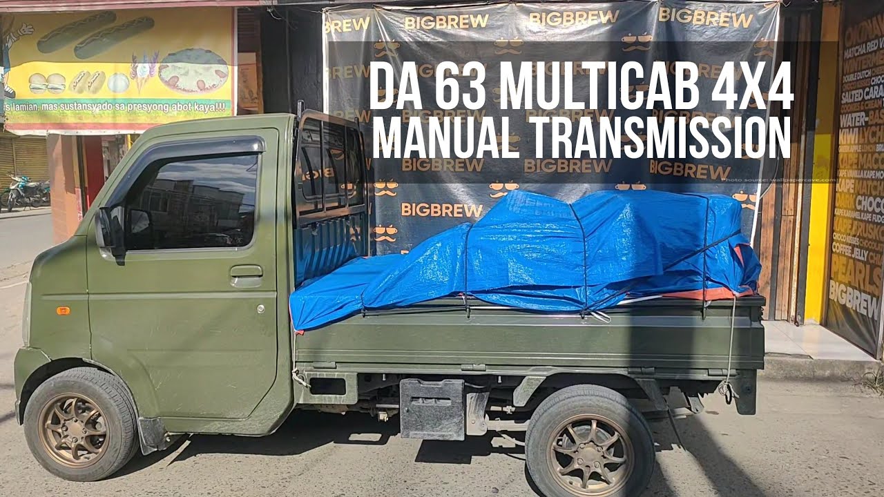 MULTICAB DA63T MANUAL 4X4 | LOADED WITH 200KG FOR DELIVERY | MANIPIS ROAD - YouTube
