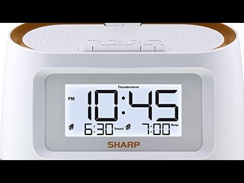 ⏰💤🔦📚#Manual -Sharp Projection Alarm Clock with 8 Soothing Sounds-Model ...