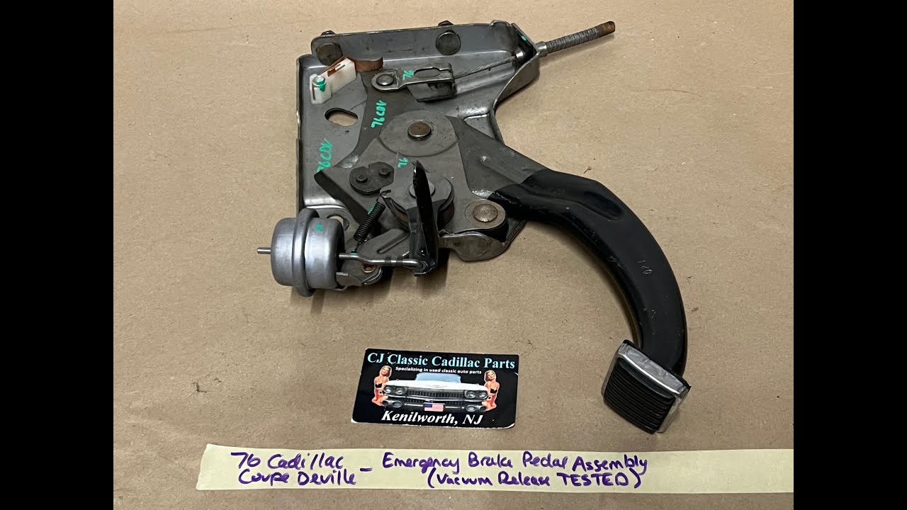 OEM 76 Cadillac Deville EMERGENCY BRAKE E-BRAKE PEDAL ASSEMBLY WITH ...