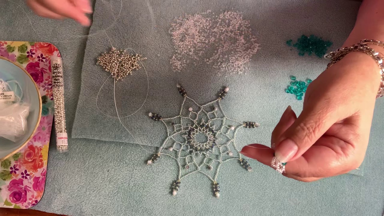 Beaded Christmas Ornament Cover Part 1 Tutorial YouTube beaded-christmas-ornament-cover-part-1-tutorial-youtube