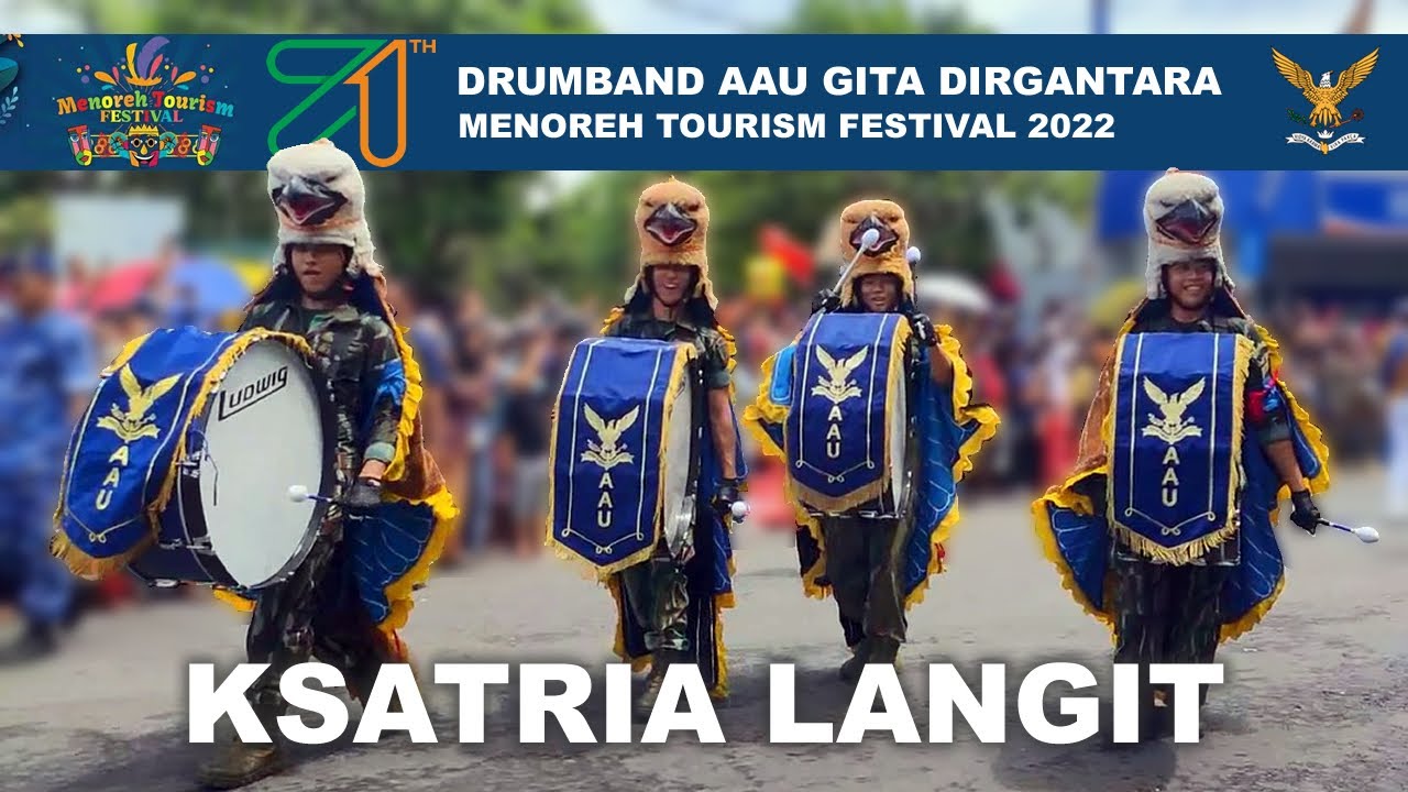 KSATRIA LANGIT 🔥 DRUMBAND TARUNA AAU GITA DIRGANTARA - YouTube