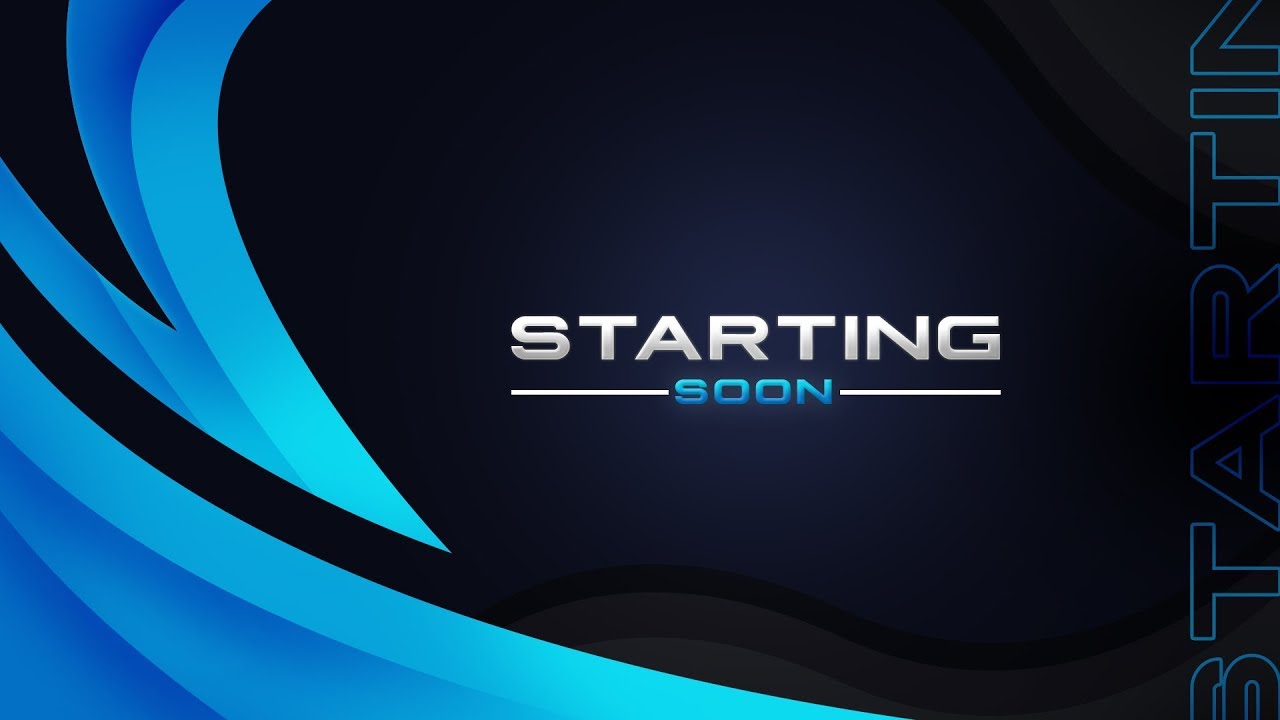 Starting Soon Screen | Speed Art - YouTube
