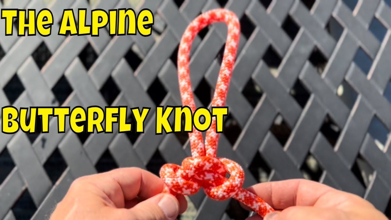 Learn how to tie the Alpine Butterfly! - YouTube