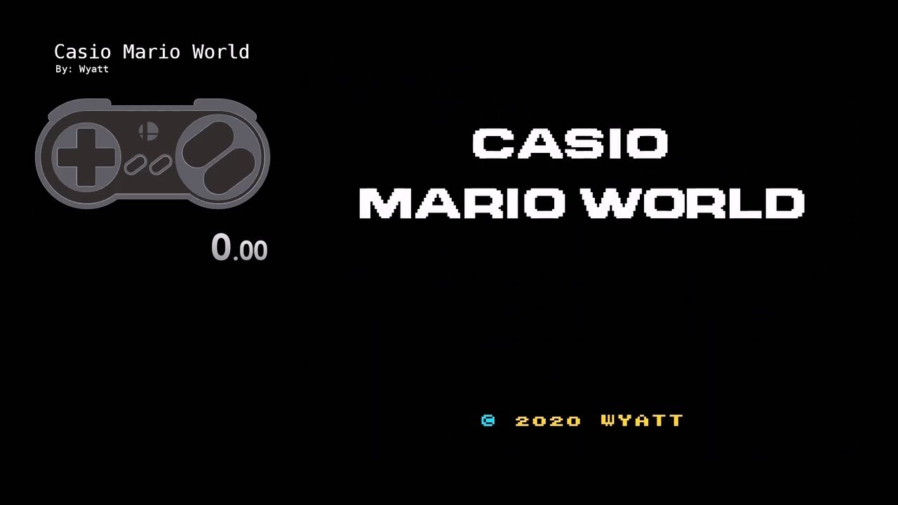 Casio Mario World - First Speedrun in 58:55 - YouTube