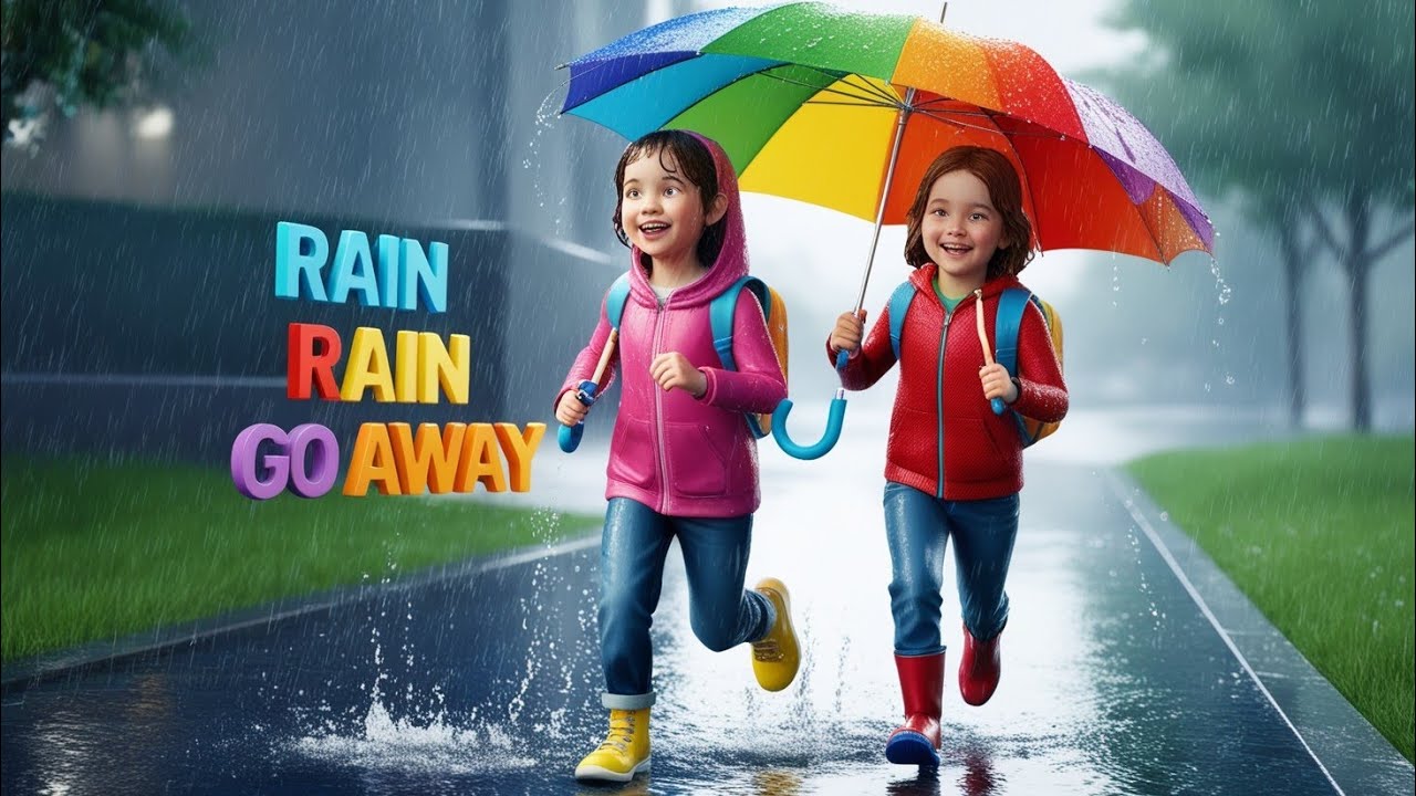 Rain Rain Go Away | 3D Animated Nursery Rhymes for Kids | Kids Learning ...