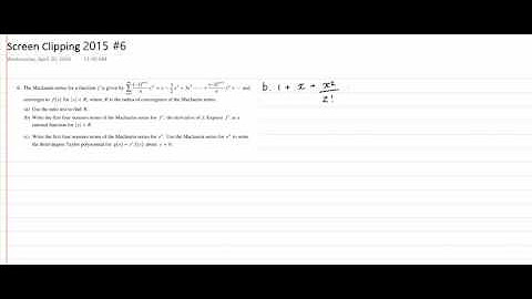 AP Calculus BC 2016 Free Response Answers - YouTube