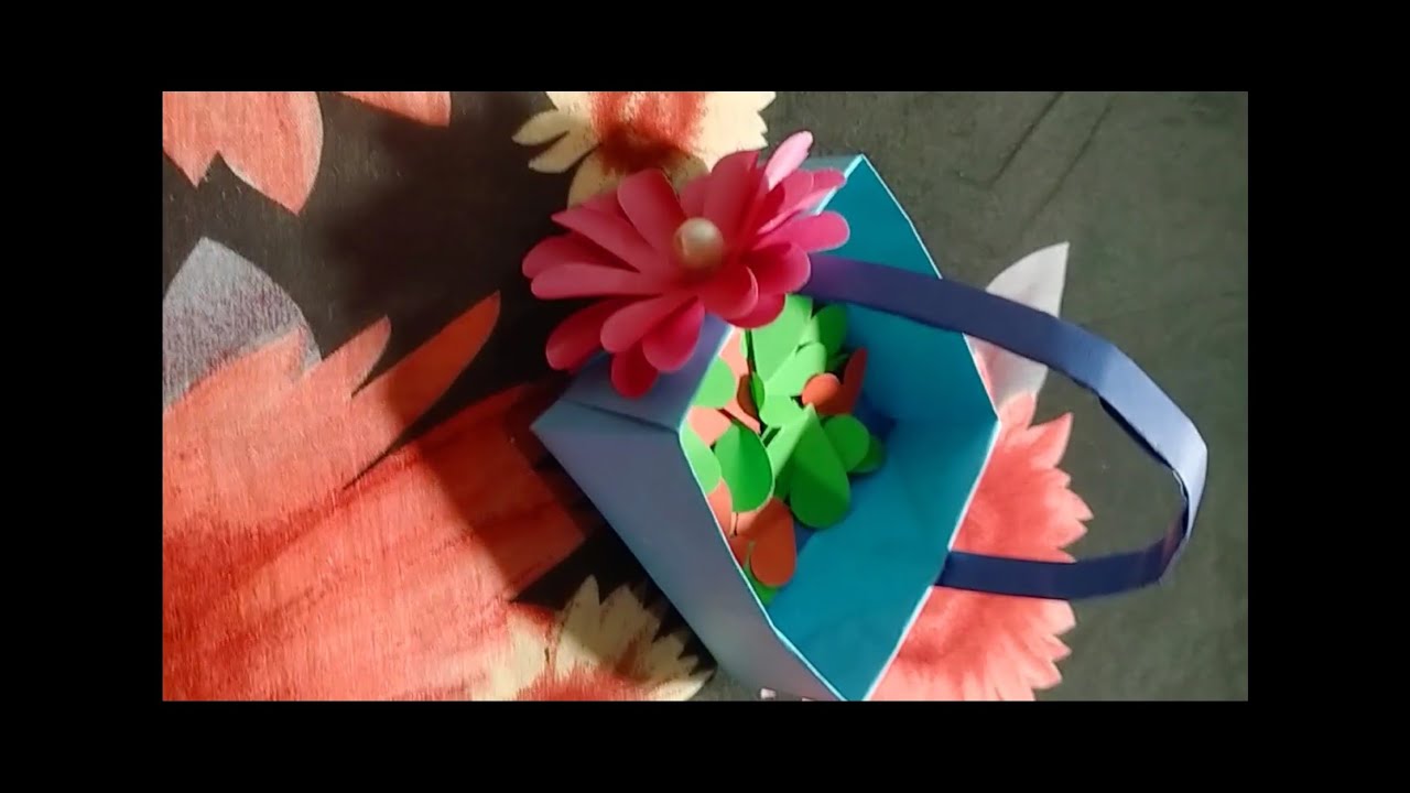 Beautiful Paper Basket/ DIY Basket/ Paper Craft Home Decor/ Accordion ...