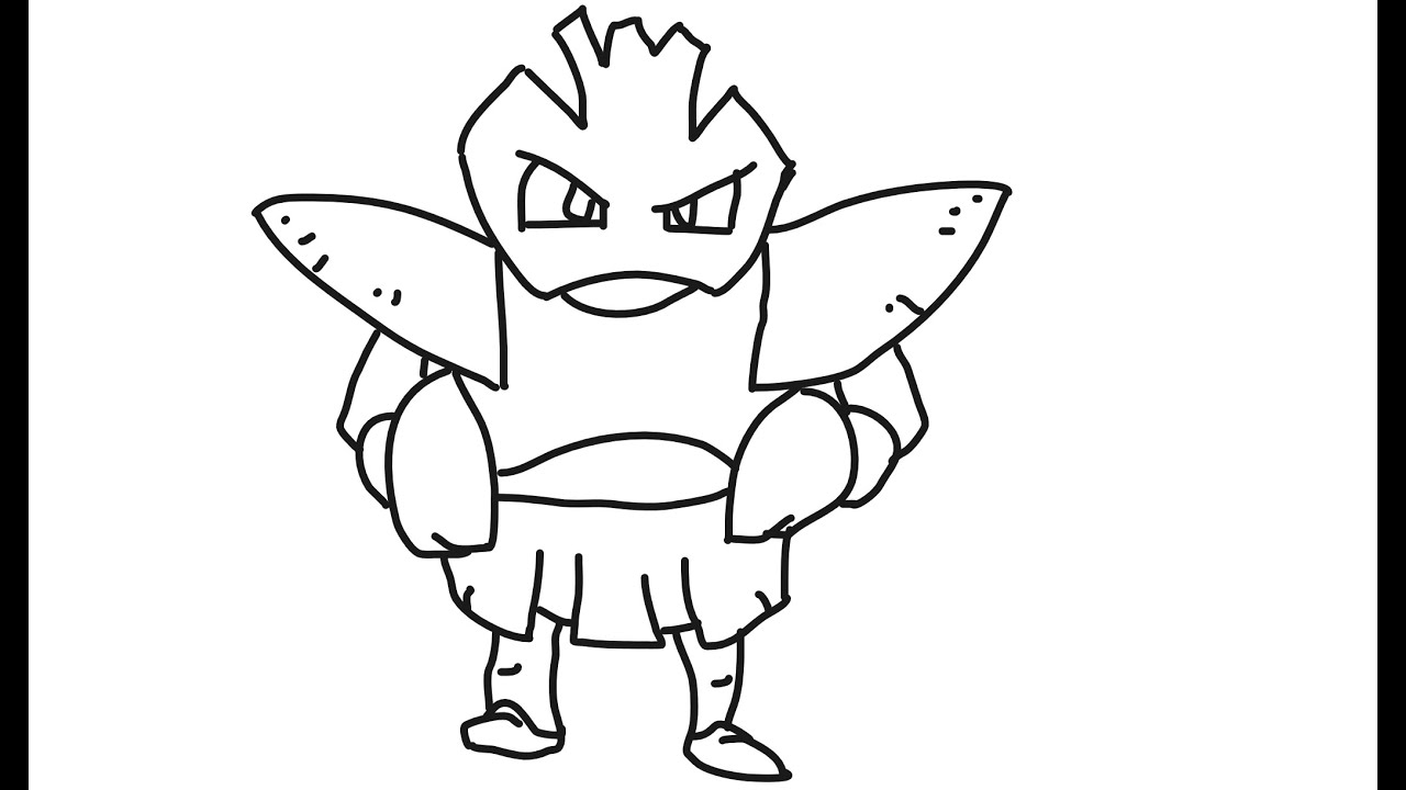 How to draw Hitmonchan Pokemon | Step by step guide - YouTube
