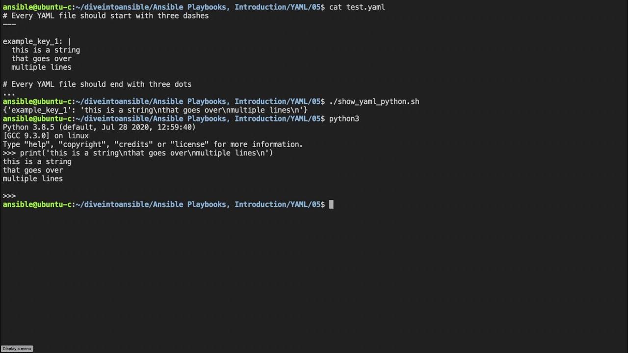 11 Introduction to Data YAML Ain't Markup Language YAML - YouTube