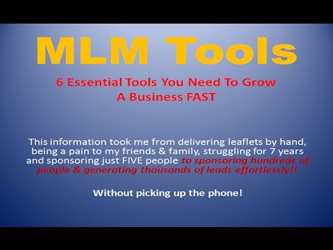 6 MLM Tools Proven To Build A Business FAST - YouTube