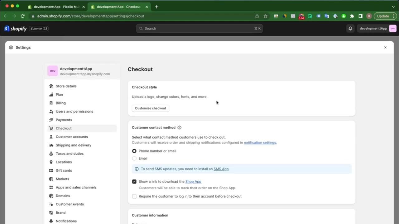 How to add the Pixel script on the checkout settings for Shopify - Pixelio - YouTube