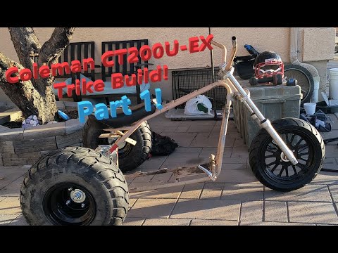 Coleman CT200U-EX Trike Build Part 1 - YouTube