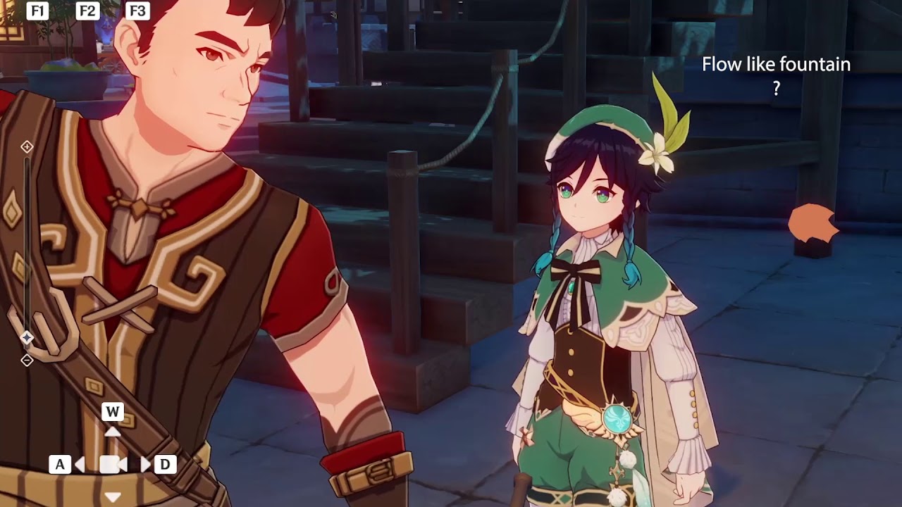 Venti's Poems on the Blacksmith | Venti nodding animation so cute - YouTube