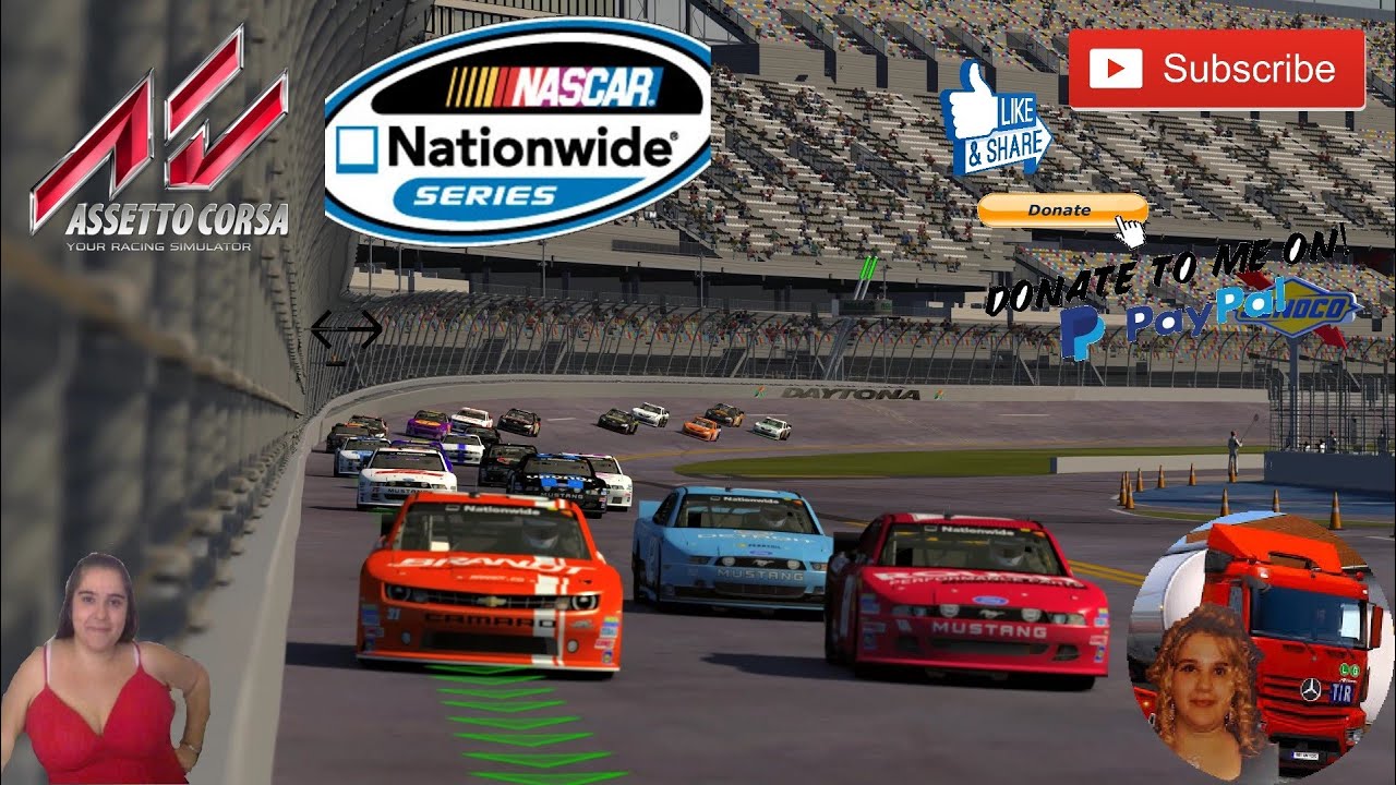 Assetto Corsa 2013 NASCAR Nationwide Series Cars Test Race Dayotna ...