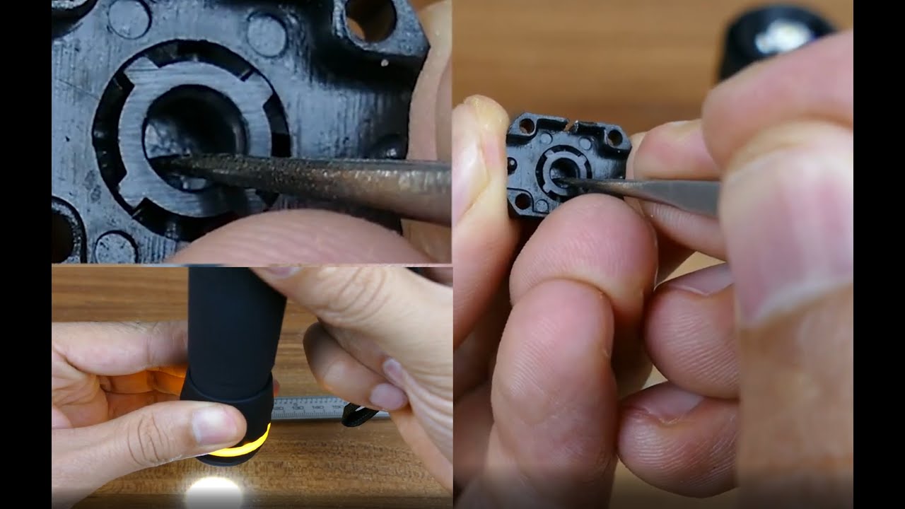 Flashlight disassembly - YouTube