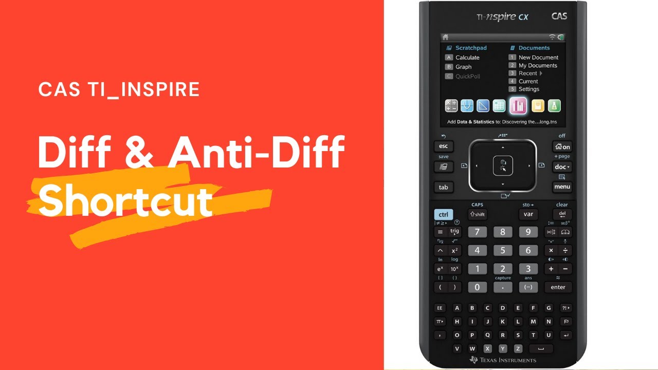 CAS Ti- Inspire Diff and Anti Diff Shortcut - YouTube