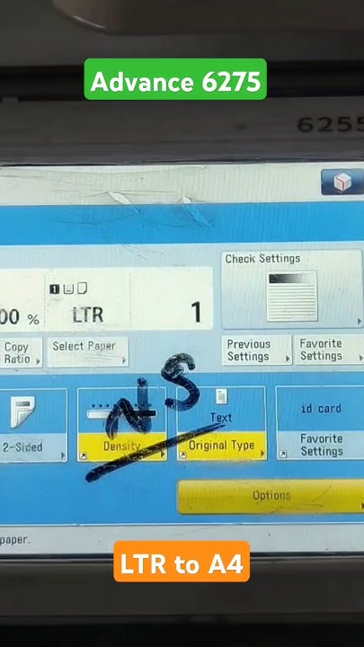 LTR to A4 canon 6275 #canon #shorts #advance6275 - YouTube
