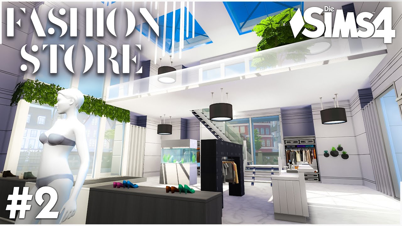 Fashion Store bauen in Die Sims 4 💚 Einzelhandel Let's Build #2 mit ...