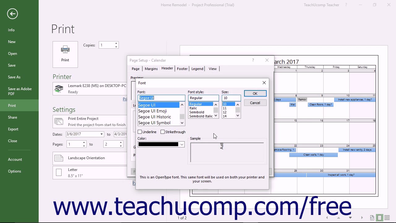 Printing microsoft project on one page - kasapspot