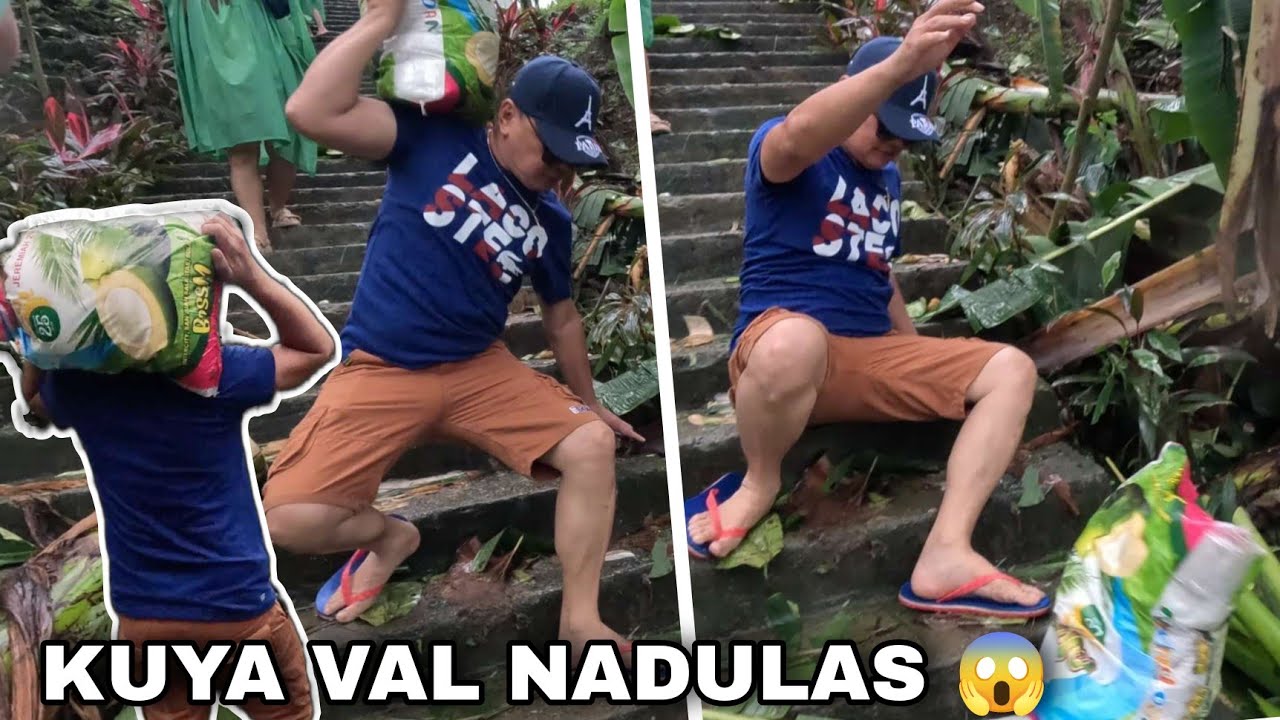 NADULAS SI KUYA VAL SA HAGDAN PATUNGO SA PAGFEEDINGAN NG JOMCAR - YouTube