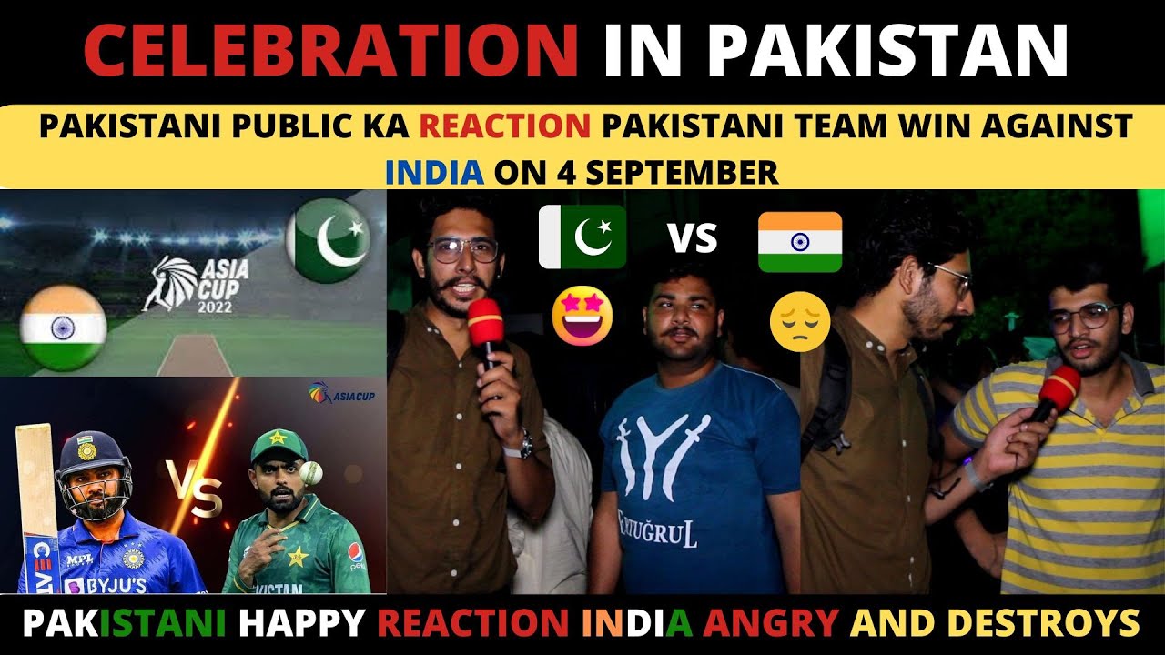 Pakistani Public Reaction on Pakistan Beat INDIA | Celebration in ...