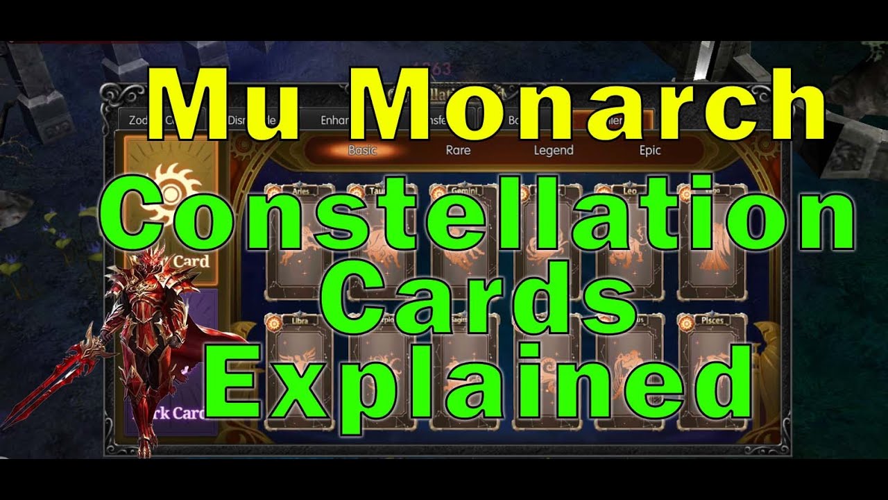 Mu Monarch Sea - Constellation cards Explained!! - YouTube
