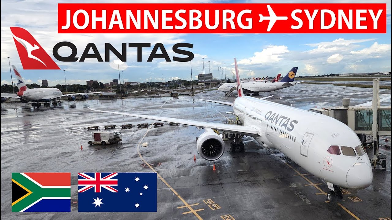 Qantas 787 Economy Flight Experience: Johannesburg to Sydney (QF64 ...