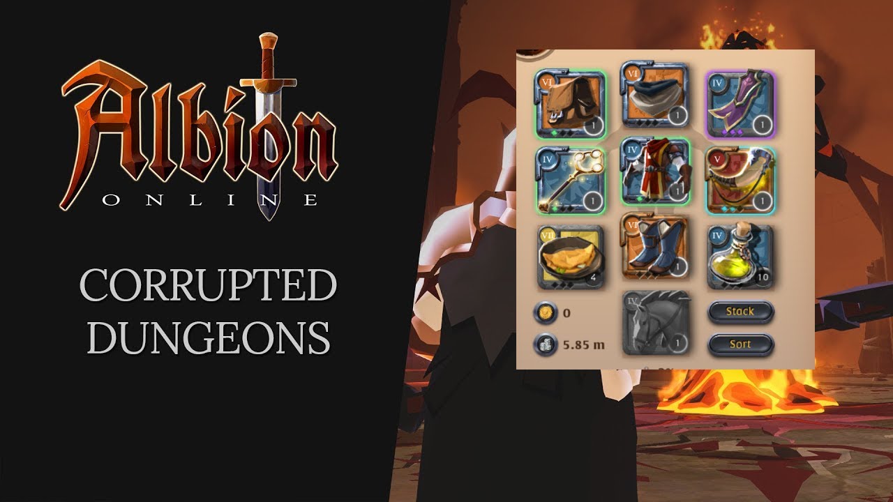 Albion Online corrupted dungeon | Hallowfall Solo PVP (Healer) - YouTube