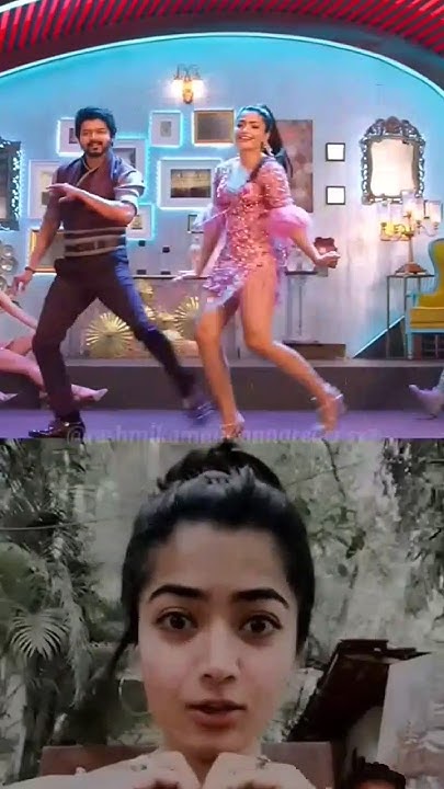 thalapathy Vijay with rashmika mandana dancing # shorts - YouTube
