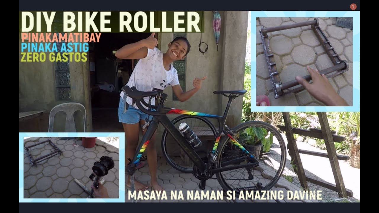 Perfect DIY Bike Roller - Pinakamatibay dahil gawa sa SCRAP Metal - YouTube