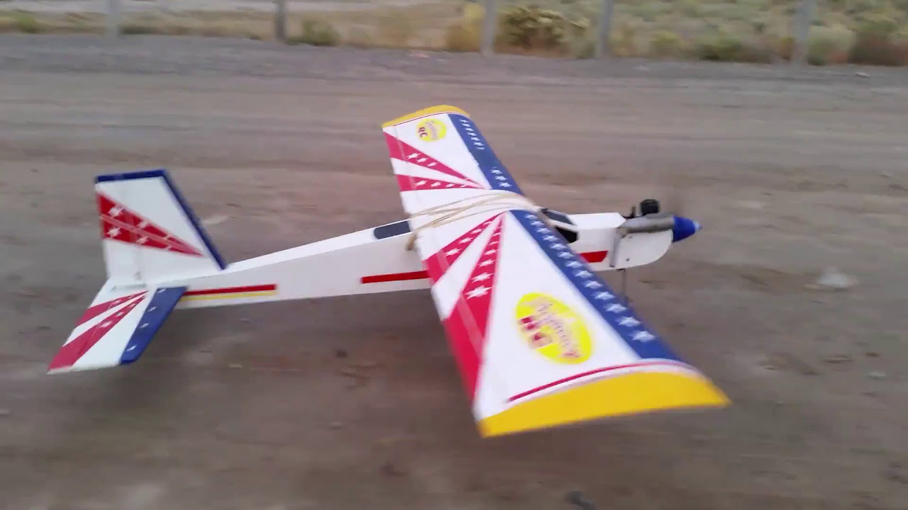 High wing nitro trainer O.S .46 La max - YouTube