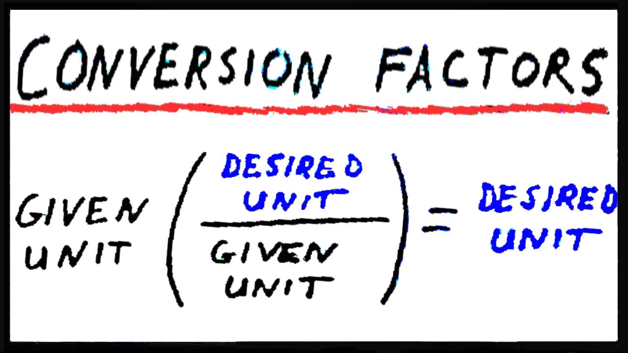 Conversion Factors YouTube Conversion Factors YouTube