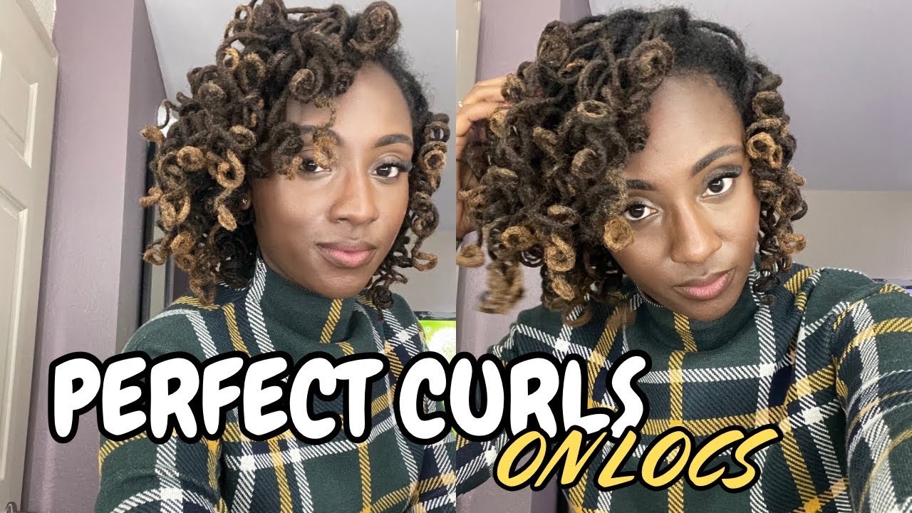 My First Perm Rod Set on My Locs 🎉 - YouTube