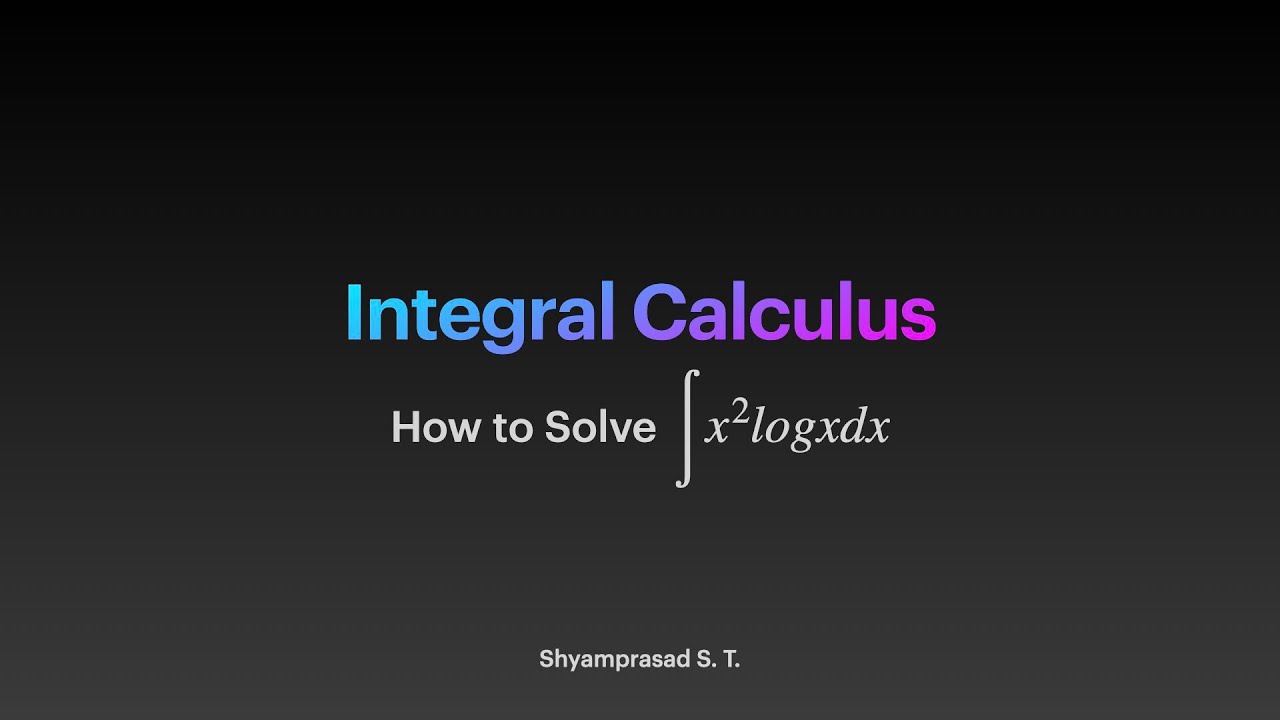 How to solve an integral using integration by parts method. - YouTube